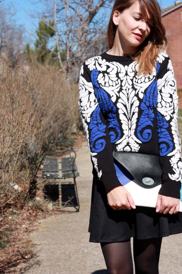 Azul, negro y blanco - Comparte Mi Moda